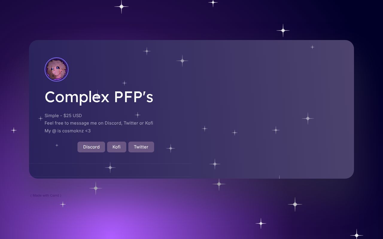 Complex PFPs